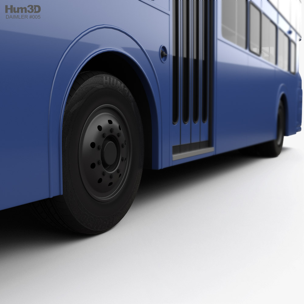 Daimler Fleetline CRG6 Double-Decker Bus 1965 3D model - Download Bus ...