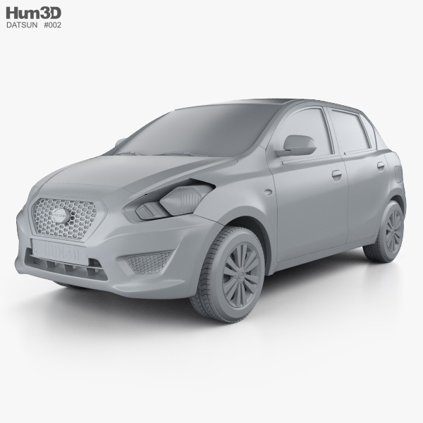 Datsun GO 2017 3D model - Download Hatchback on 3DModels.org