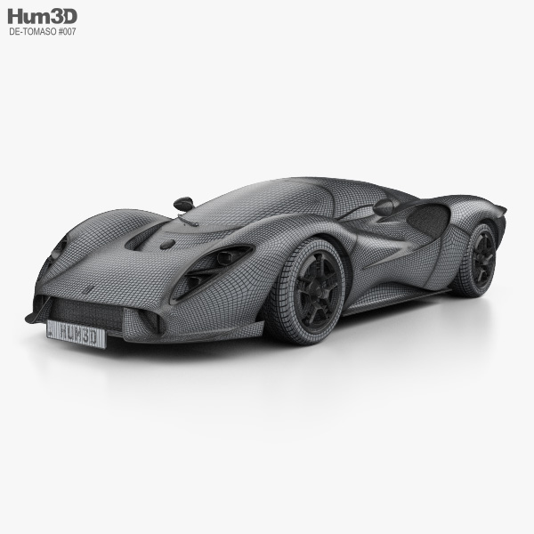 De Tomaso P72 2023 3D model - Download Sports car on 3DModels.org