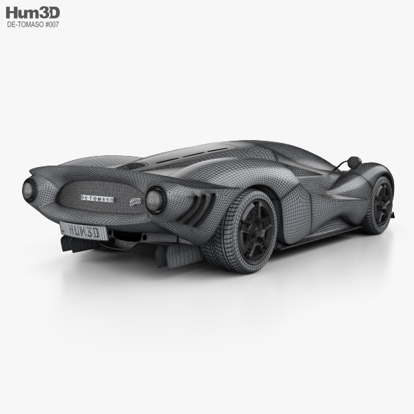 De Tomaso P72 2023 3D model - Download Sports car on 3DModels.org