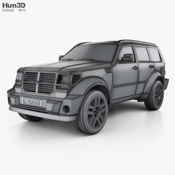 Dodge Nitro 2014 3D model - Download Crossover SUV on 3DModels.org