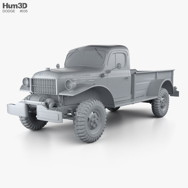 Dodge Power Wagon 1946 3D model - Download Truck on 3DModels.org