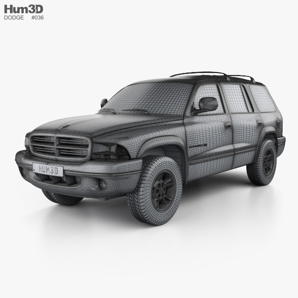 Dodge Durango 2003 3D model - Download Crossover SUV on 3DModels.org