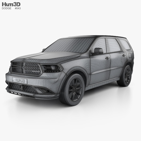 Dodge Durango RT 2016 3D model - Download Crossover SUV on 3DModels.org