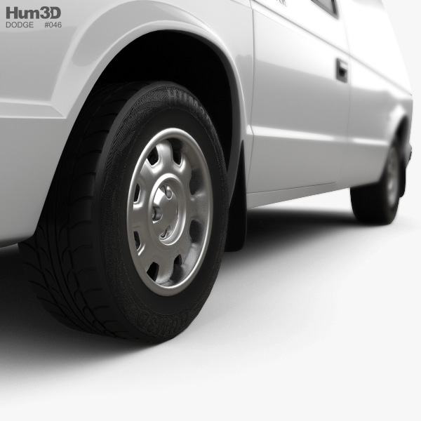 Dodge Mini Ram Van 1984 3D model - Download Van on 3DModels.org