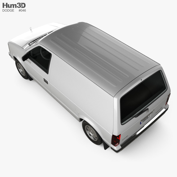 Dodge Mini Ram Van 1984 3D model - Download Van on 3DModels.org