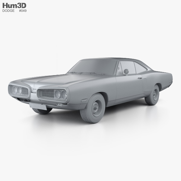 Dodge Coronet hardtop coupe 1970 3D model - Download Sports car on ...