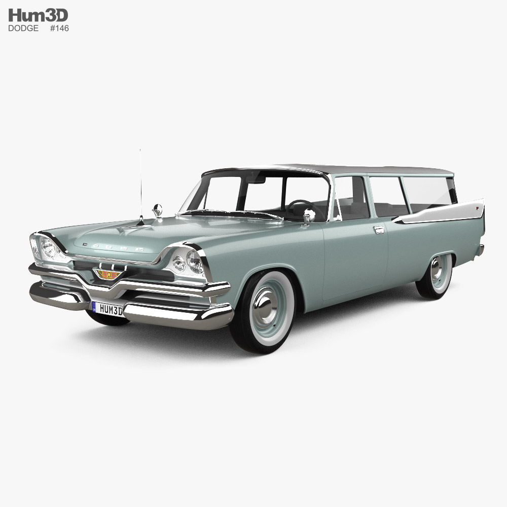 Dodge Suburban Break 1960 Modèle 3D - Télécharger Wagon car on 3DModels.org