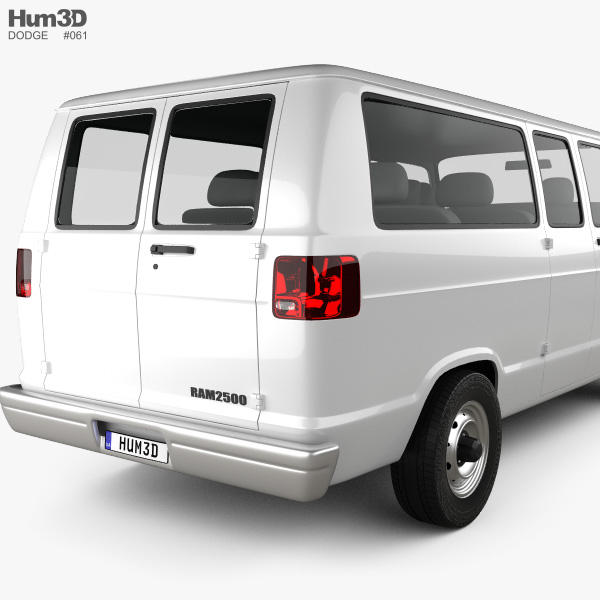 Dodge Ram Van 2004 3D model - Download Van on 3DModels.org