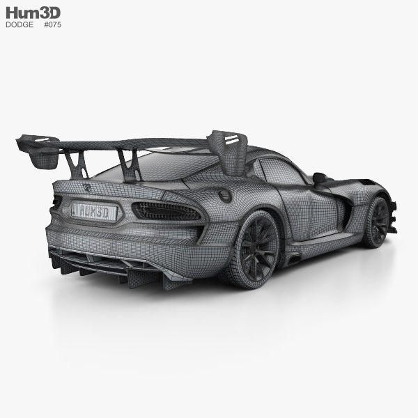 Dodge Viper ACR 2016 3D model - Download Sports car on 3DModels.org