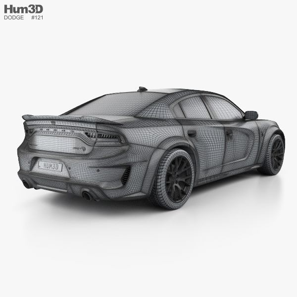 Dodge Charger SRT Hellcat Wide body 2022 3D 모델 - 다운로드 Sports car on ...