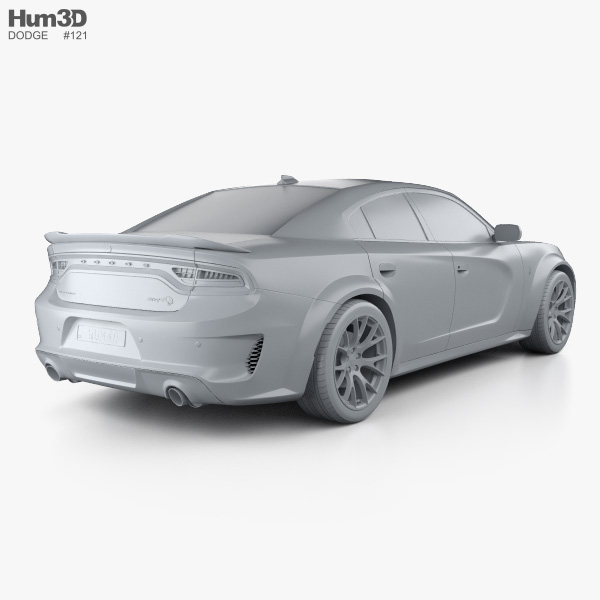 Dodge Charger SRT Hellcat Wide body 2022 3D model - Download Sports car ...