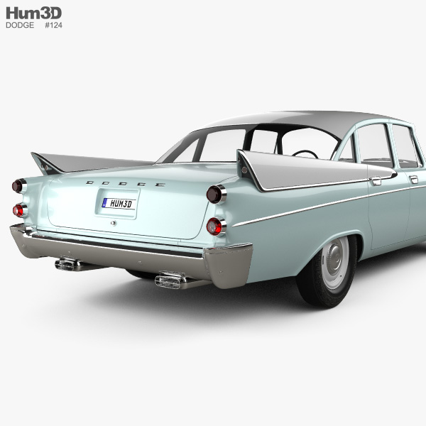 Dodge Coronet 4-door sedan 1957 3D model - Download Sedan on 3DModels.org