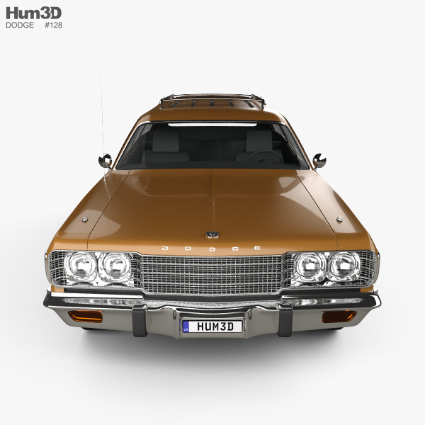 Dodge Coronet Station Wagon 1974 3D model - Download Wagon car on ...