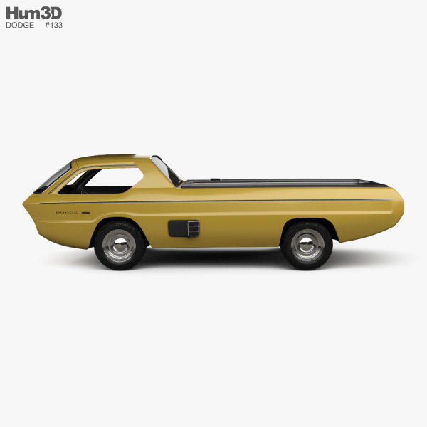 Dodge Deora 1967 3D model - Download Pickup on 3DModels.org