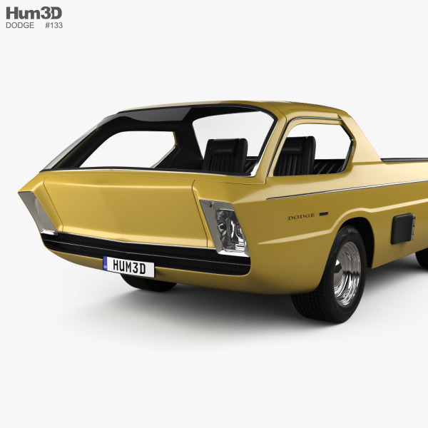 Dodge Deora 1967 3D model - Download Pickup on 3DModels.org