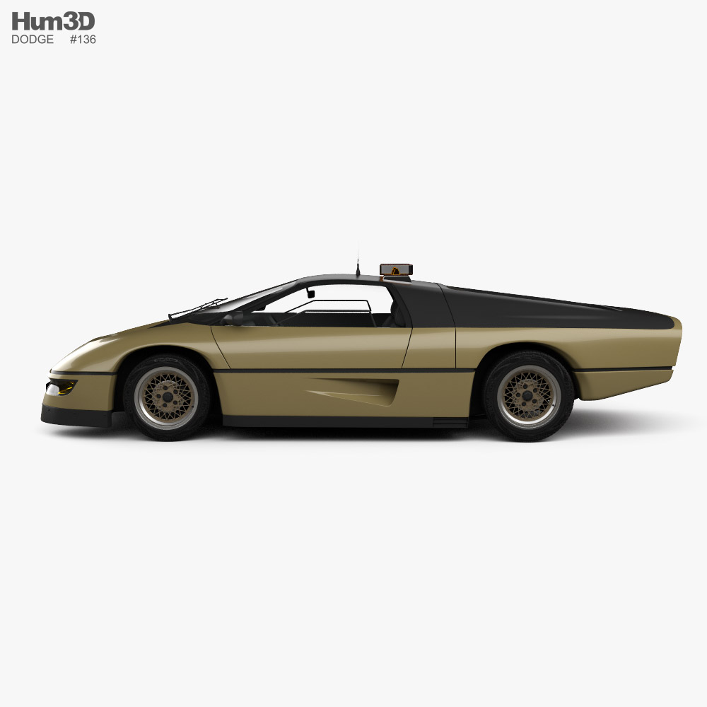 Dodge M4S PPG Turbo 컨셉트 카 1981 3D 모델 - 다운로드 Sports car on 3DModels.org