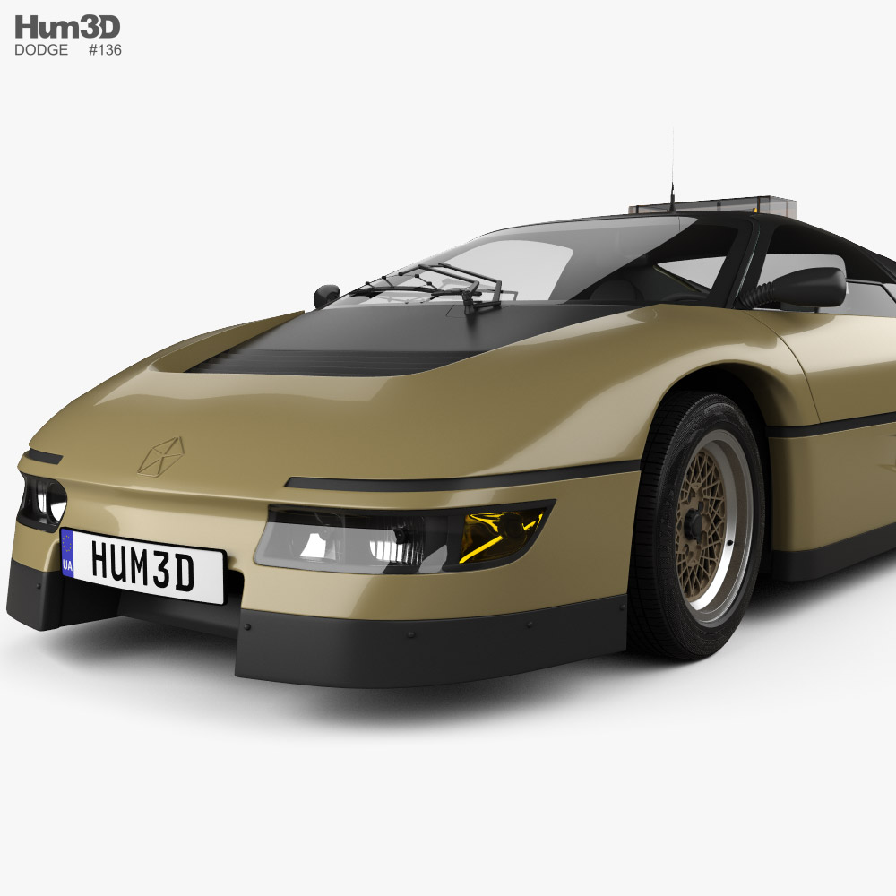 Dodge M4S PPG Turbo Concept 1981 3D model - Download Sports car on ...