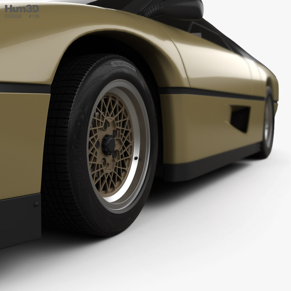 Dodge M4S PPG Turbo Concept 1981 3D model - Download Sports car on ...
