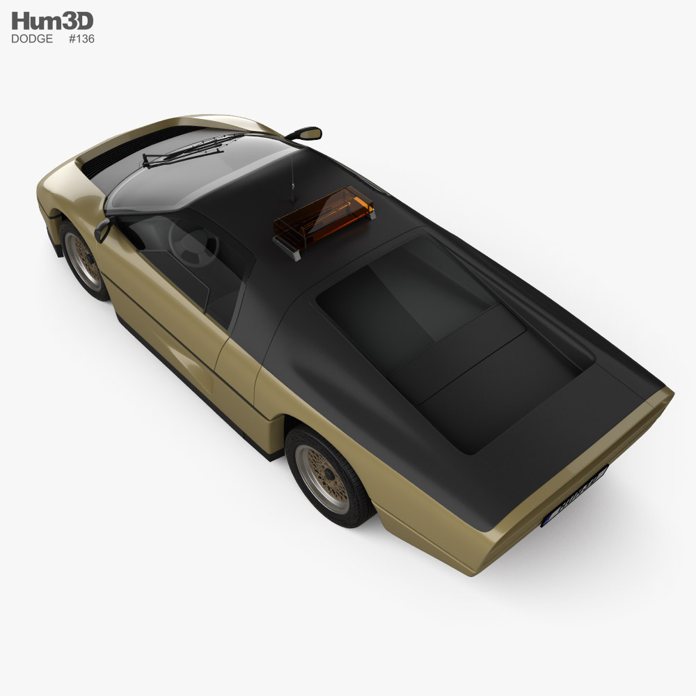 Dodge M4S PPG Turbo 컨셉트 카 1981 3D 모델 - 다운로드 Sports car on 3DModels.org