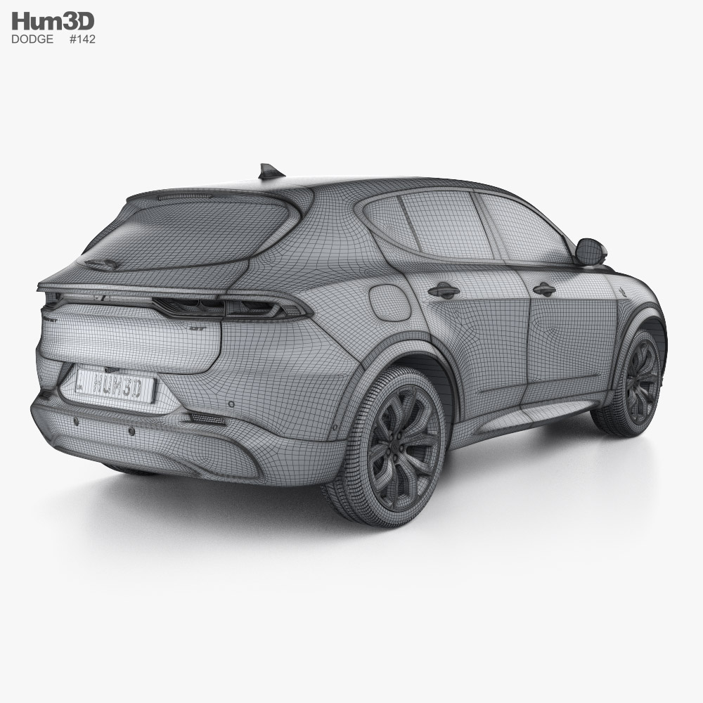 Dodge Hornet GT Blacktop 2025 3D model - Download Crossover SUV on ...