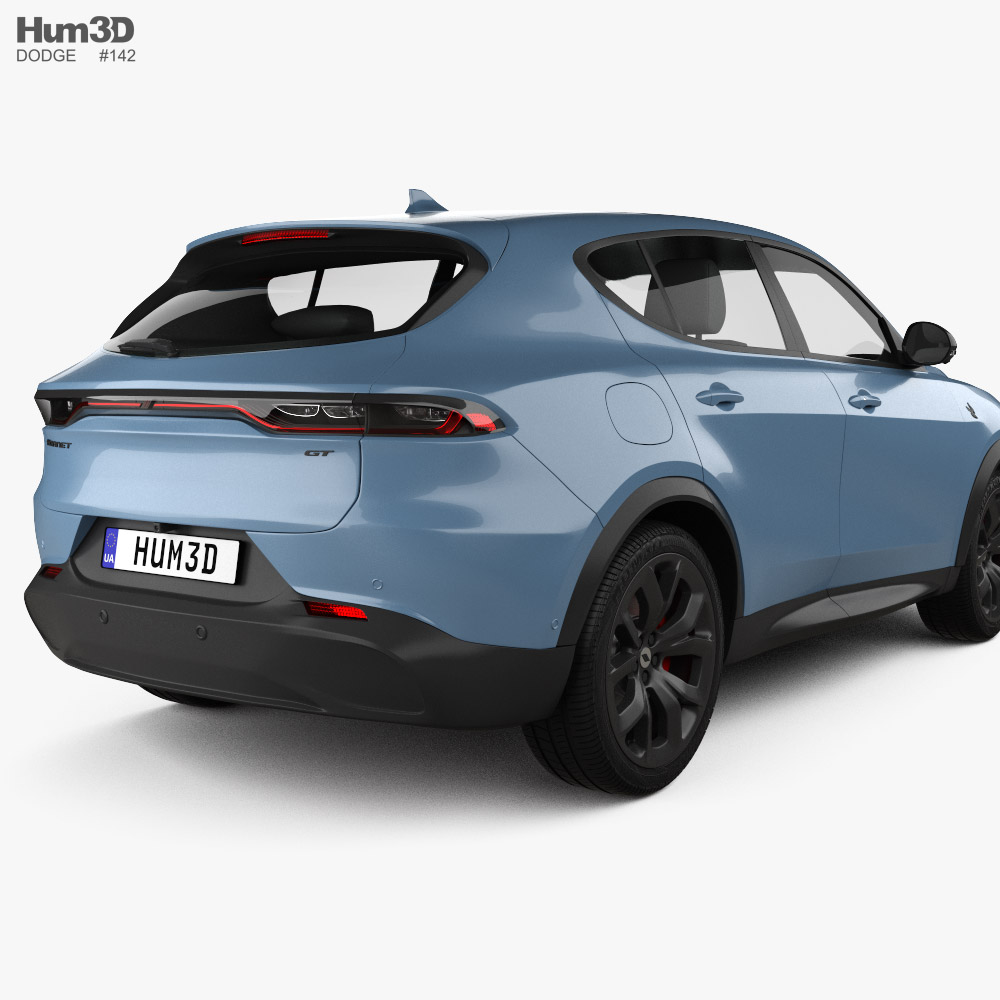 Dodge Hornet GT Blacktop 2025 3D model - Download Crossover SUV on ...