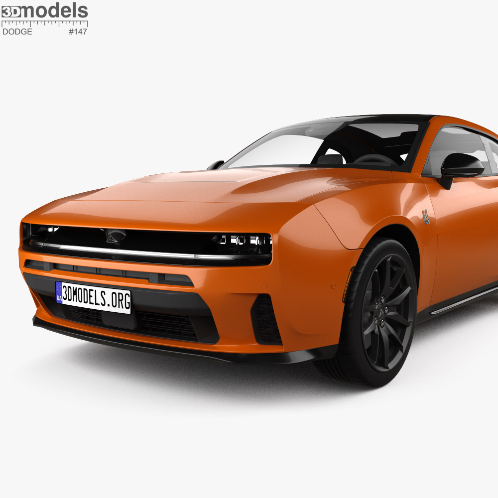 Dodge Charger Scat Pack SIXPACK 2025 3D model - Download Sports car on ...