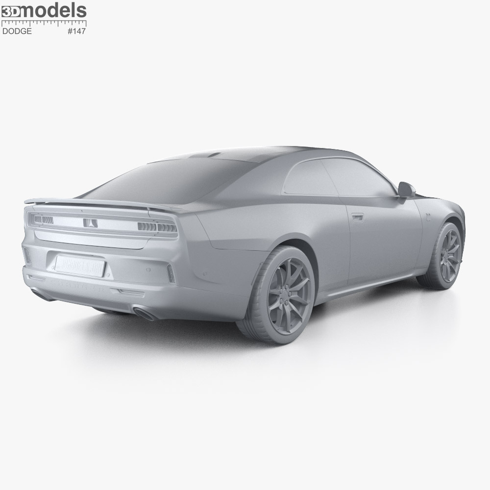 Dodge Charger Scat Pack SIXPACK 2025 3D model - Download Sports car on ...