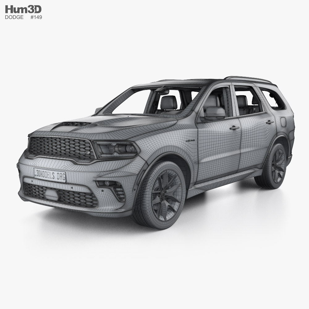Dodge Durango RT with HQ interior 2023 3D model - Download Crossover ...