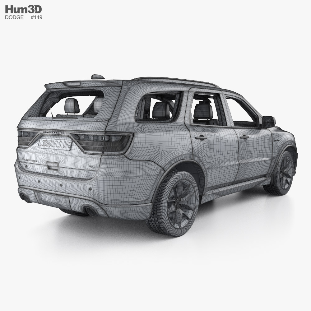 Dodge Durango RT with HQ interior 2023 3D model - Download Crossover ...