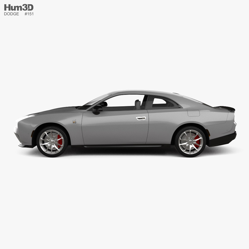 Dodge Charger Daytona Scat Pack 2025 3D model - Download Sports car on ...