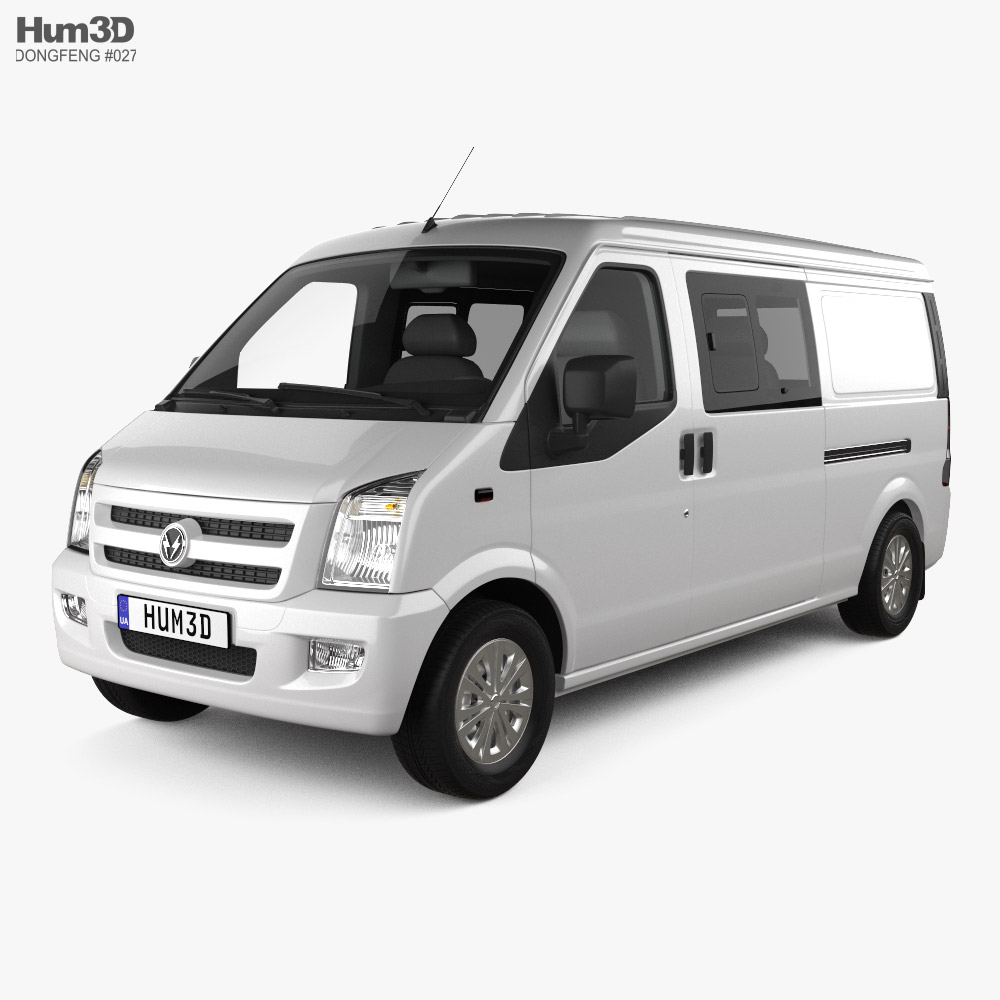 DongFeng C35 Crew Van 2012 3D model - Download Van on 3DModels.org