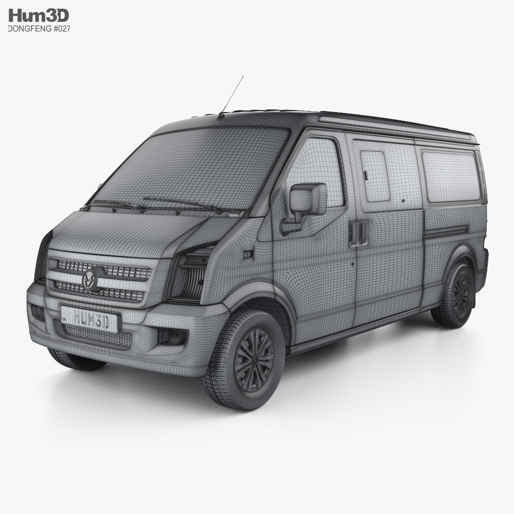 DongFeng C35 Crew Van 2012 3D model - Download Van on 3DModels.org