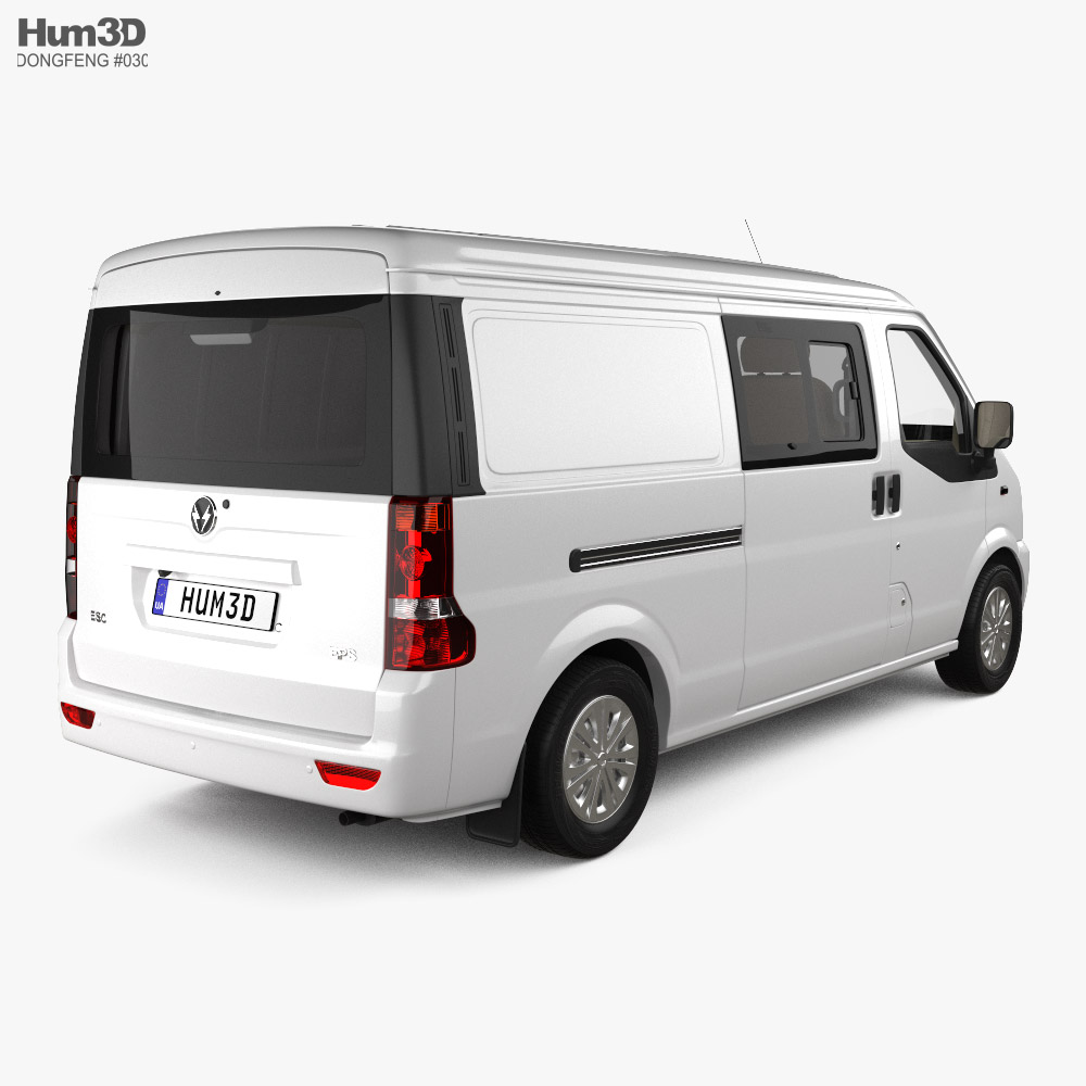 DongFeng C35 Crew Van with HQ interior 2012 3D model - Download Van on ...