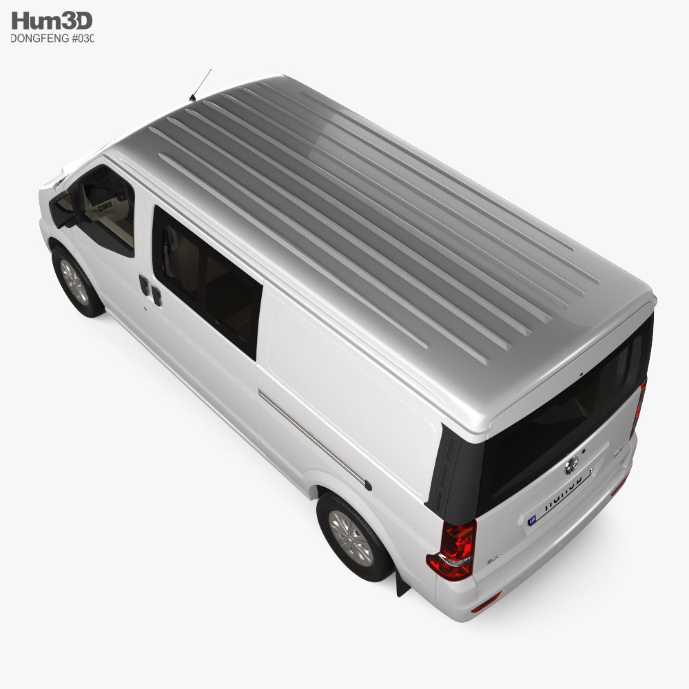 DongFeng C35 Crew Van with HQ interior 2012 3D model - Download Van on ...