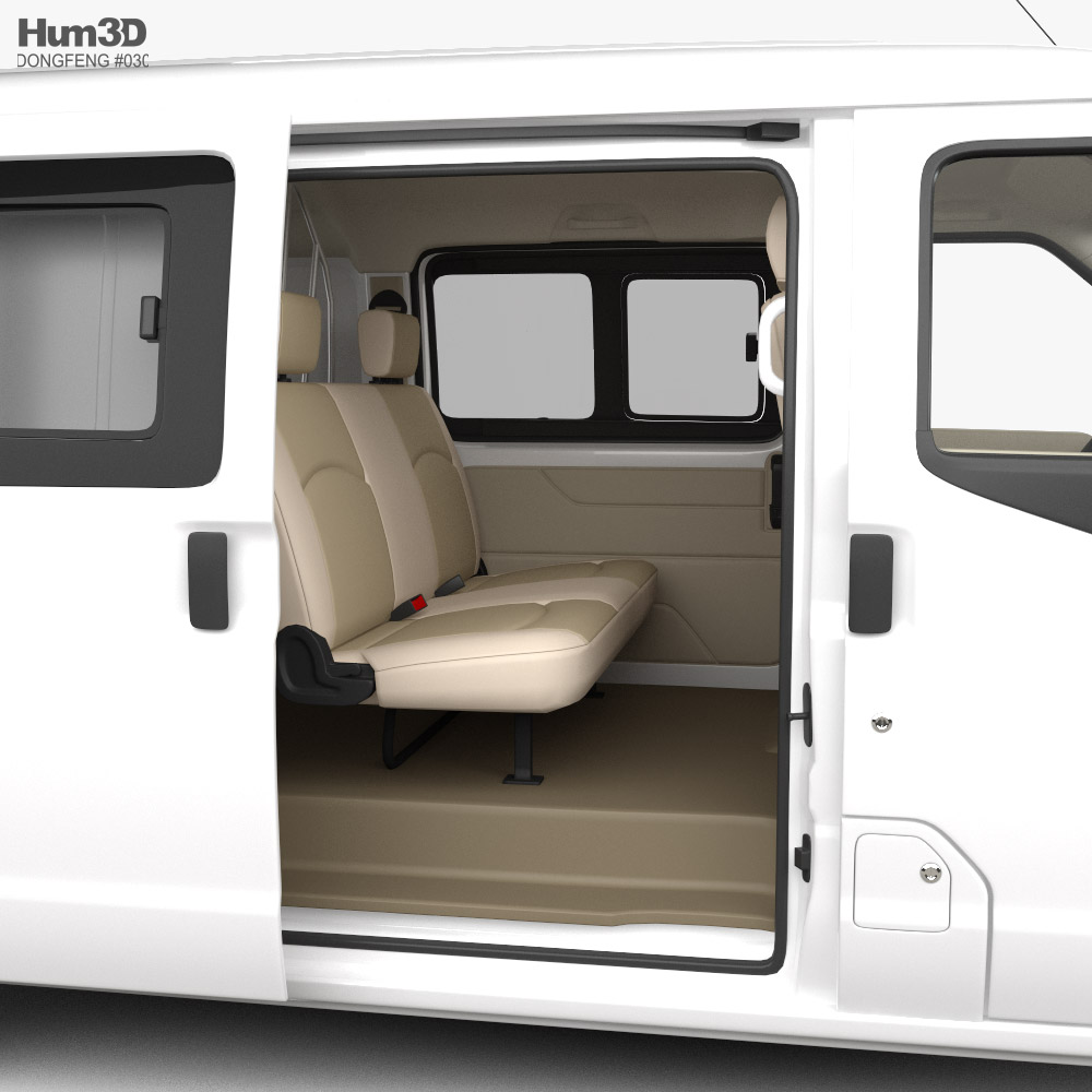 DongFeng C35 Crew Van with HQ interior 2012 3D model - Download Van on ...