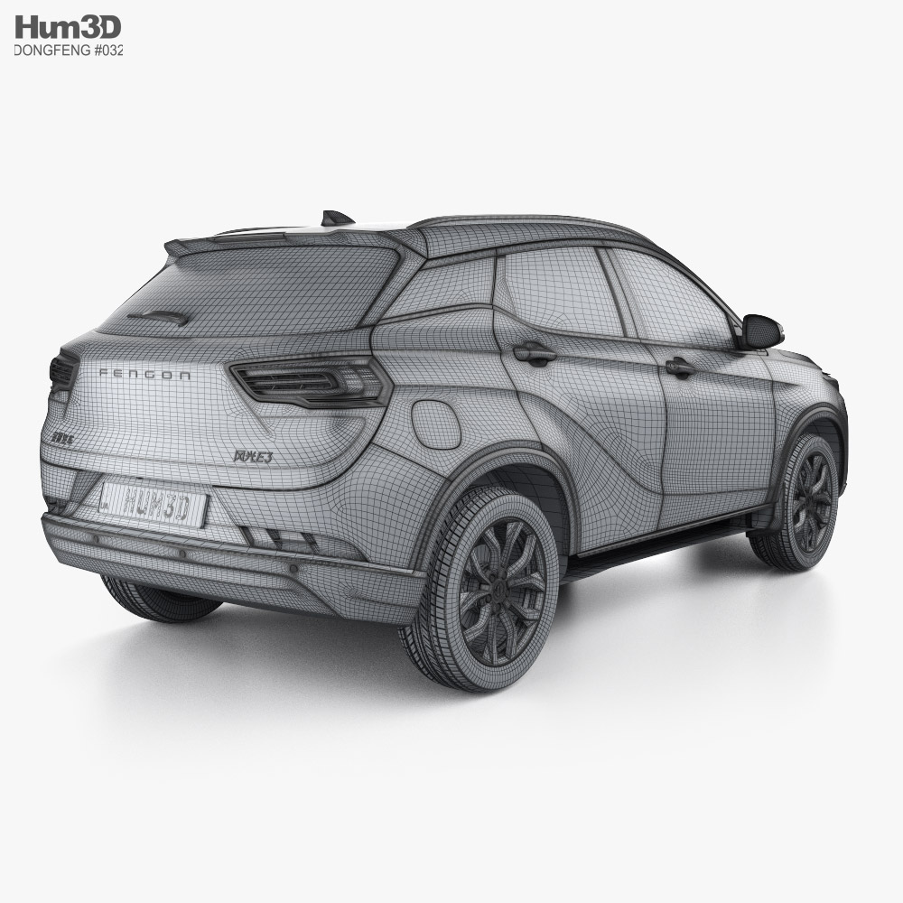 DongFeng Fengon E3 2025 3D model - Download Crossover SUV on 3DModels.org