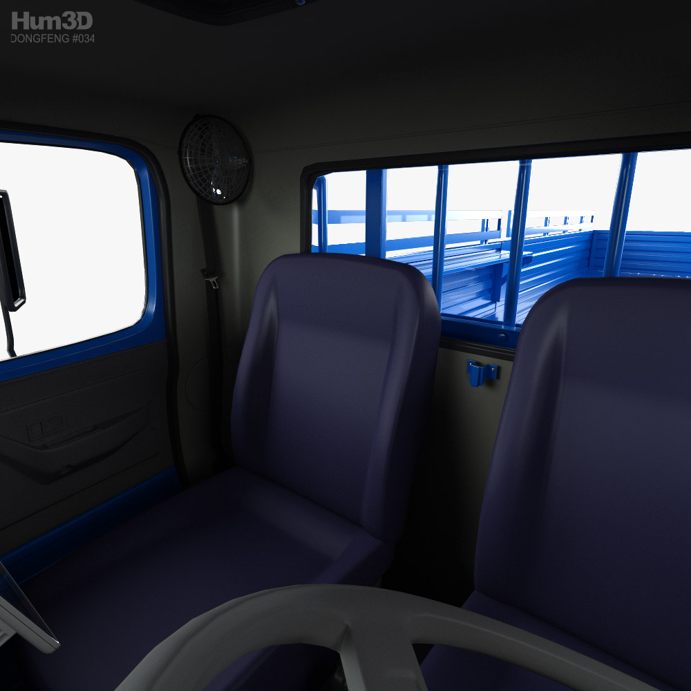 DongFeng B2 Flat Bed Truck with HQ interior 2025 3D model - Download ...