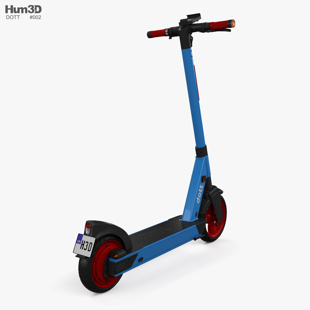 Dott E-scooter 2025 3D 모델 - 다운로드 2020-2024 on 3DModels.org