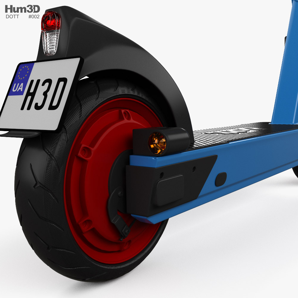 Dott E-scooter 2025 3D model - Download 2020-2024 on 3DModels.org