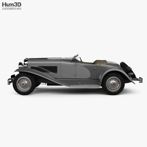 Duesenberg SSJ Roadster 1935 3D model - Download Sports car on 3DModels.org