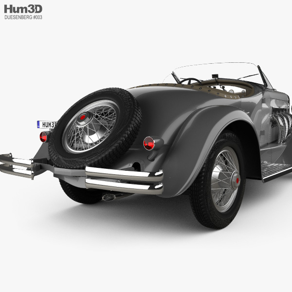 Duesenberg SSJ Roadster 1935 3D model - Download Sports car on 3DModels.org