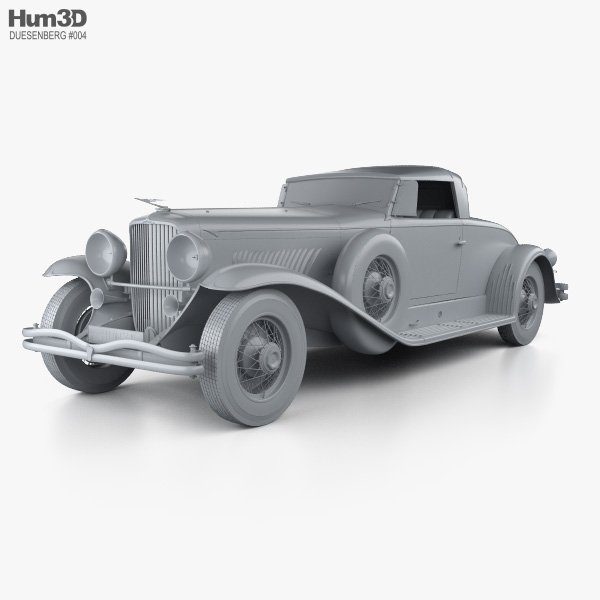 Duesenberg Model J 1931 3D model - Download Sports car on 3DModels.org