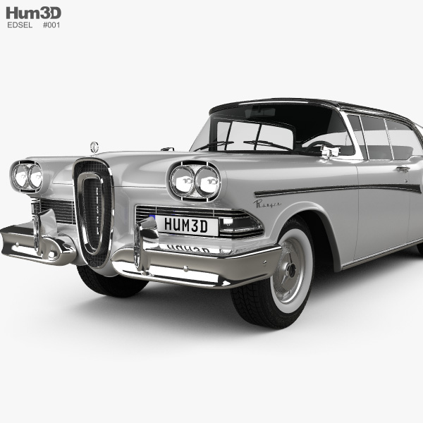 Edsel Ranger sedan 1958 3D model - Download Sedan on 3DModels.org