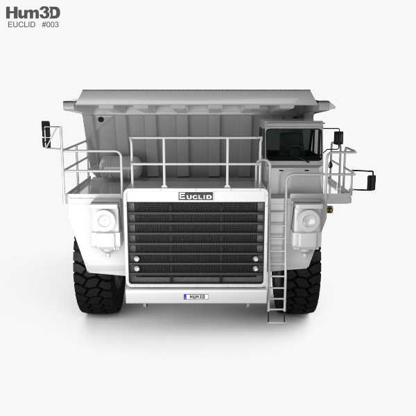 Euclid R130 Dump Truck 1995 3D model - Download Truck on 3DModels.org
