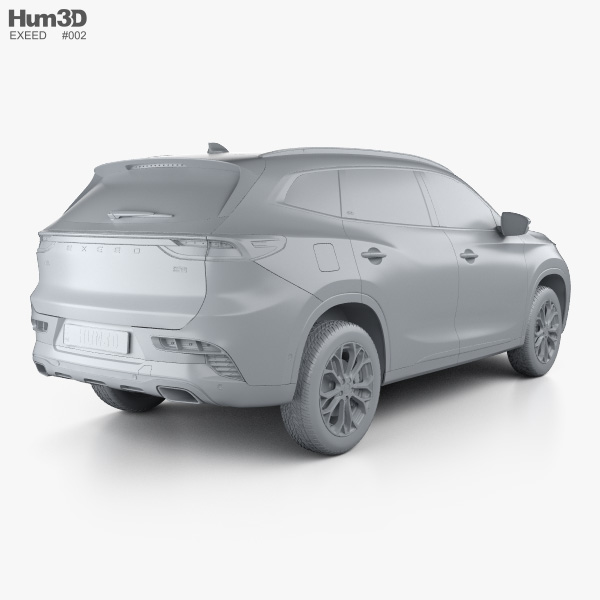Exeed TXL 2022 3D model - Download Crossover SUV on 3DModels.org
