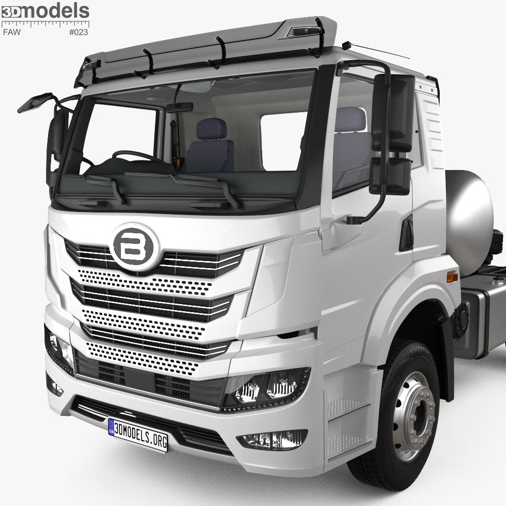 FAW Jiefang Qingdao Blue Energy Chassis Truck with HQ interior 2025 3D ...