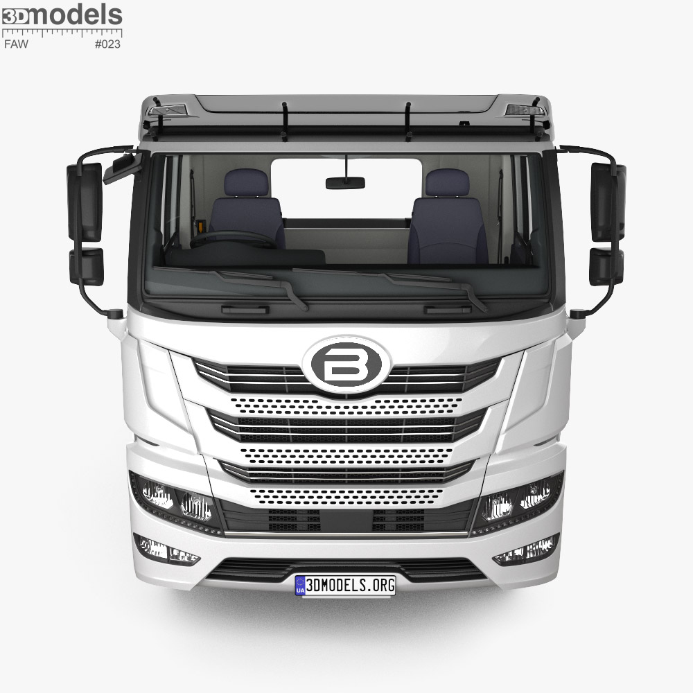 FAW Jiefang Qingdao Blue Energy Chassis Truck with HQ interior 2025 3D ...