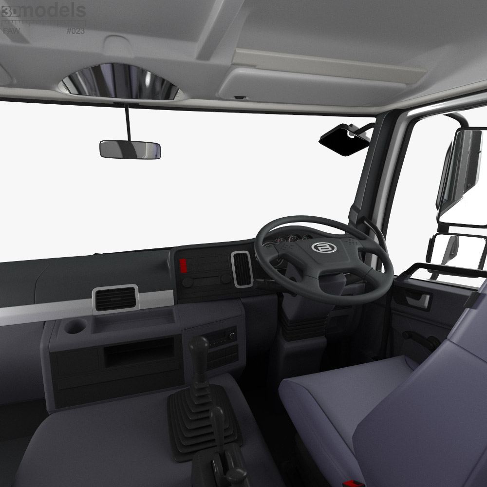 FAW Jiefang Qingdao Blue Energy Chassis Truck with HQ interior 2025 3D ...