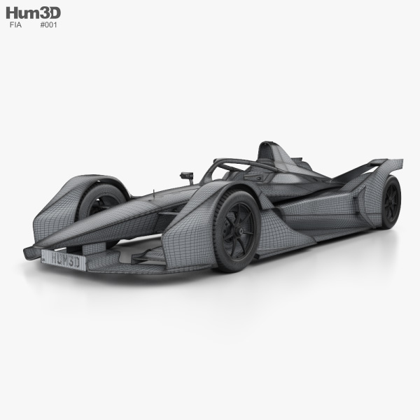 FIA Gen2 Formula E 2019 3D model - Download Sports car on 3DModels.org